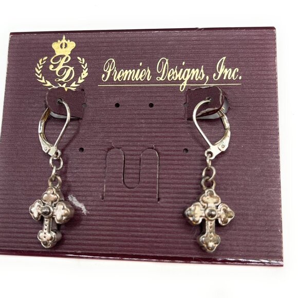 Premier Designs | Jewelry | 902 Premier Designs Cross Earrings | Poshmark